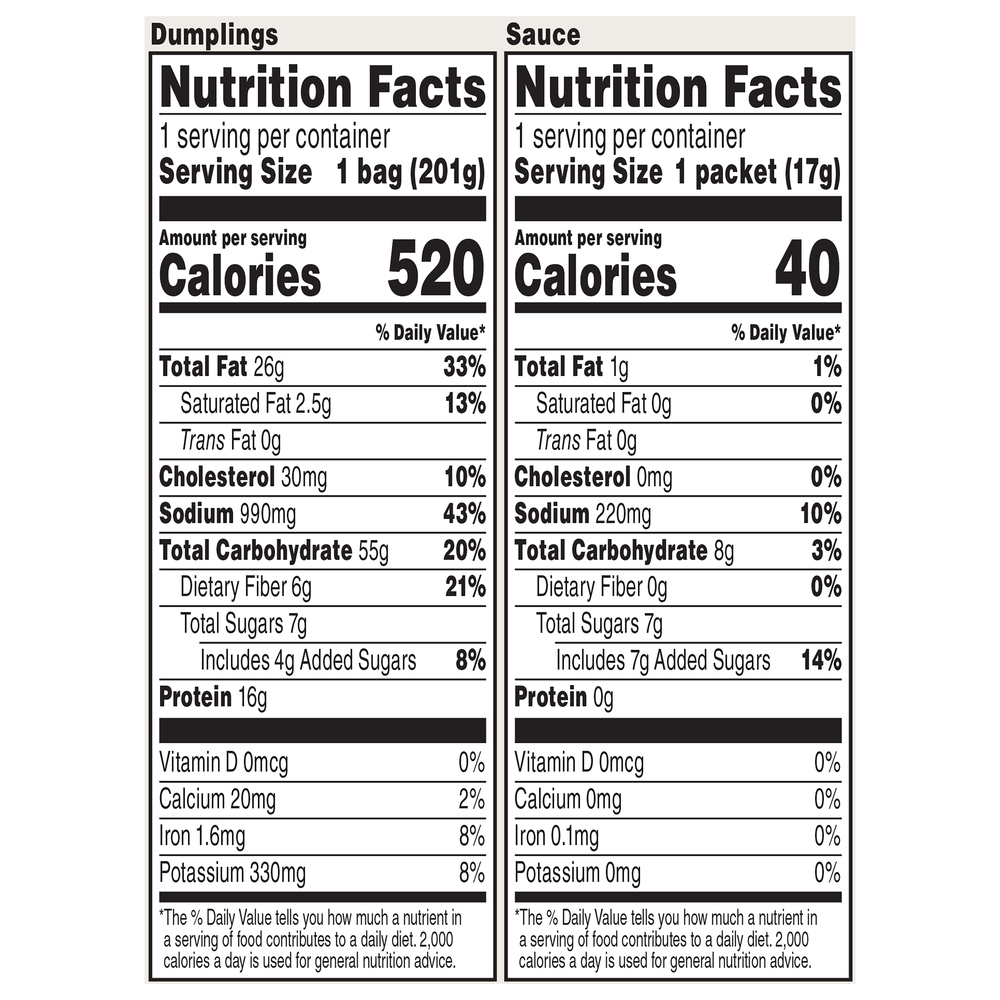 Bibigo Dumpling Bites, Bulgogi Chicken & Vegetable, Crispy-Nutrition-Facts