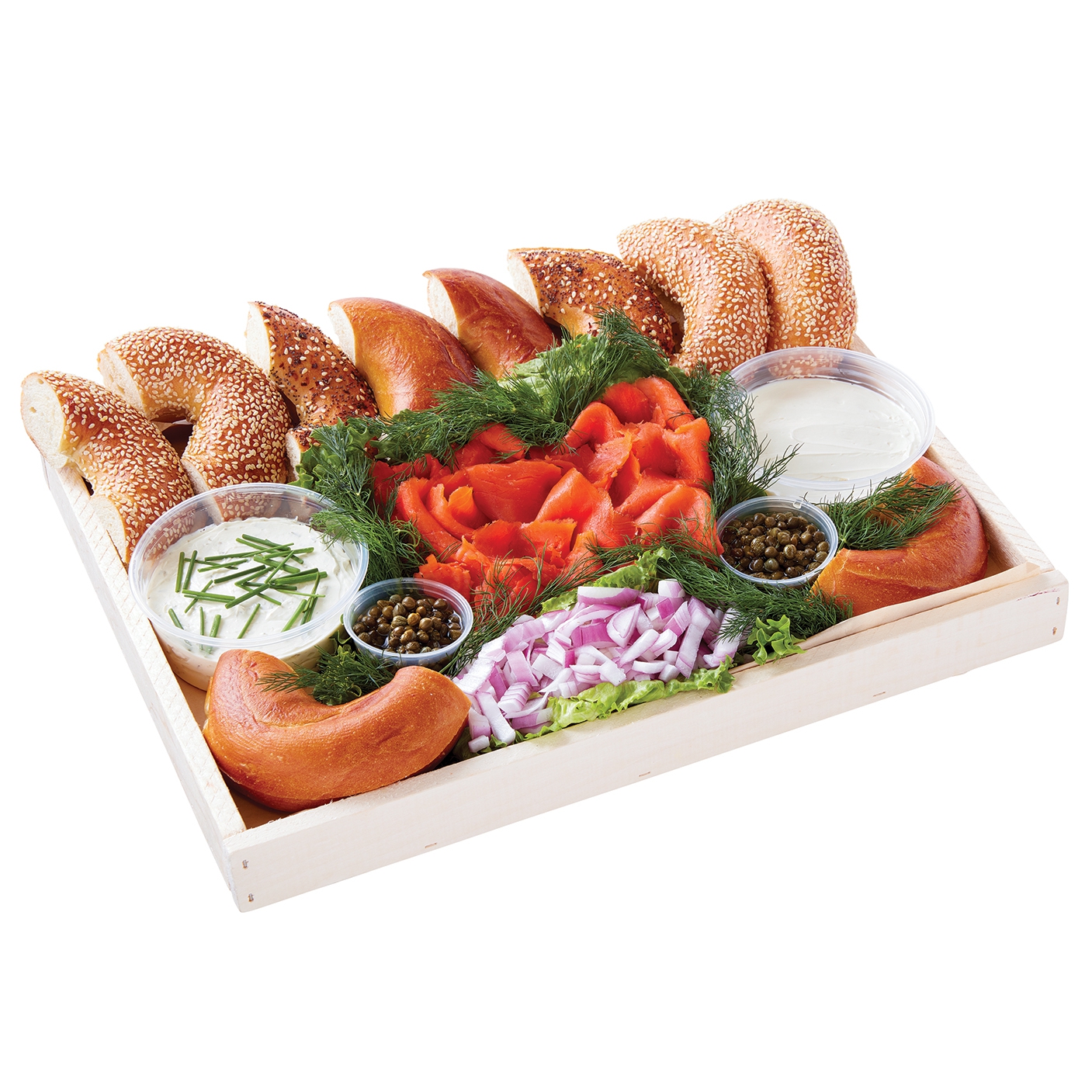 Wild Smoked Salmon & Bagel Tray-Main