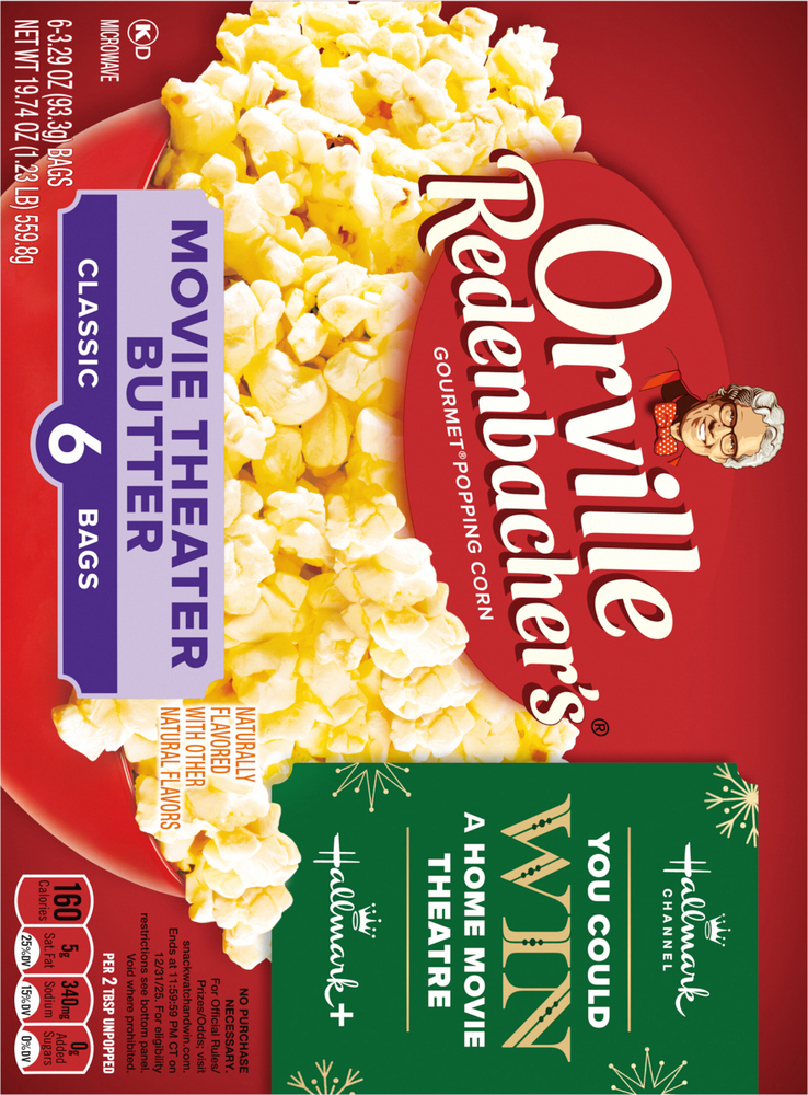 Orville Redenbacher's Gourmet Movie Theater Butter Popping Corn ...