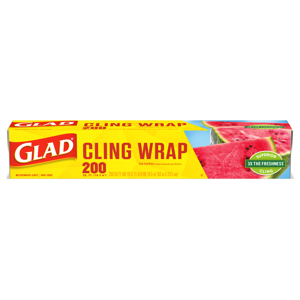 Glad Cling'n Seal Food Wrap, Clear-Hero