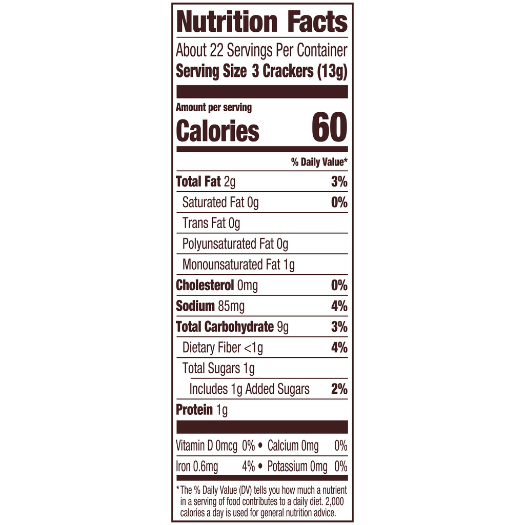 Pepperidge Farm® Trio Variety Crackers-Nutrition-Facts