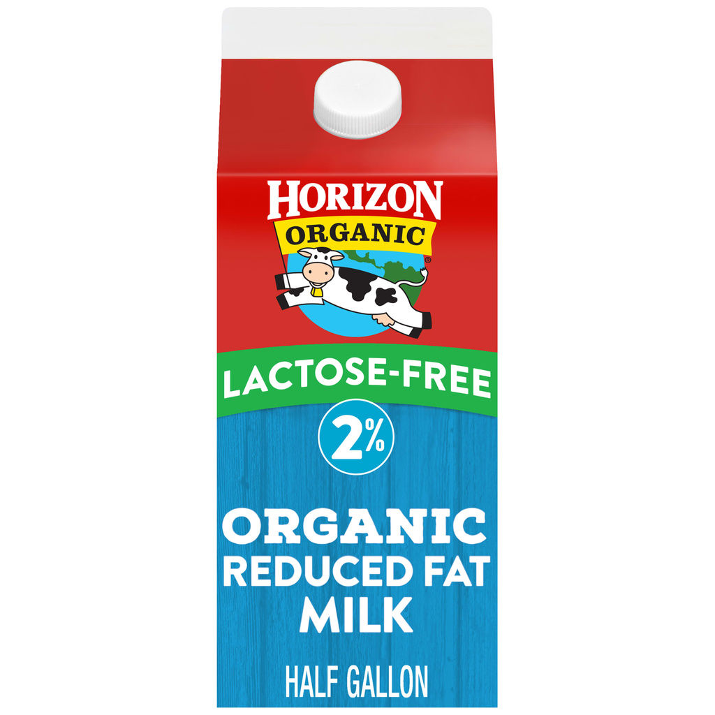 Horizon Organic Lactose Free 2% Reduced Fat Milk, 64 fl oz Half Gallon ...