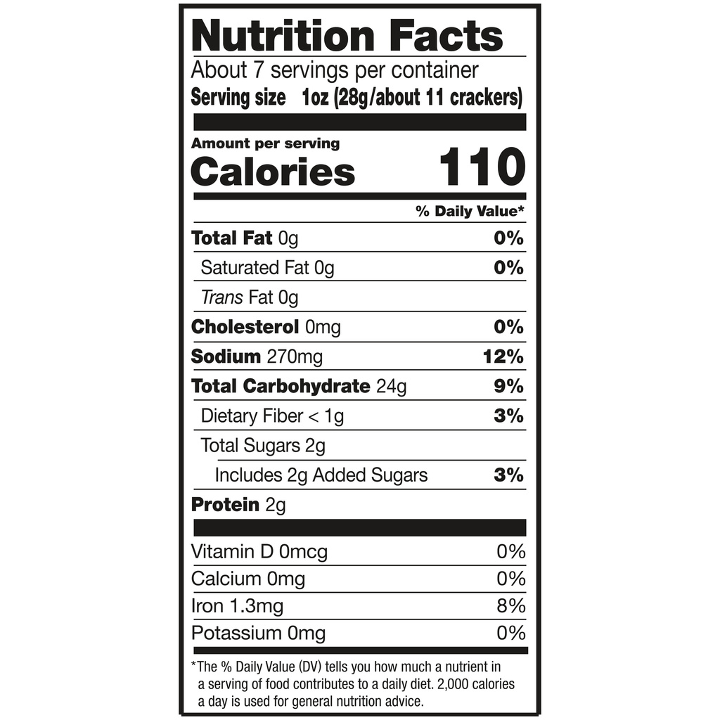 Pretzel Crisps Pretzel, Original, Deli Style-Nutrition-Facts