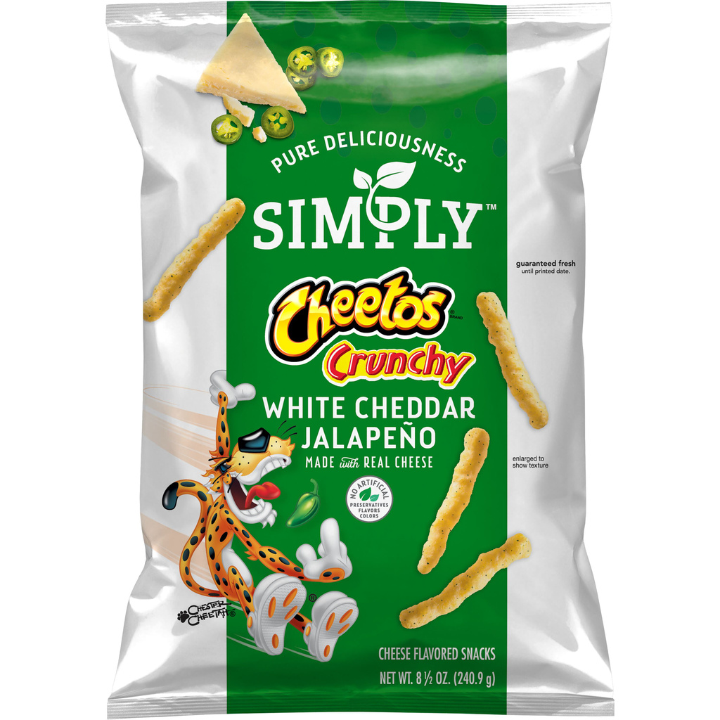Simply Cheetos Simply Snacks, White Cheddar Jalapeno, Crunchy-Hero
