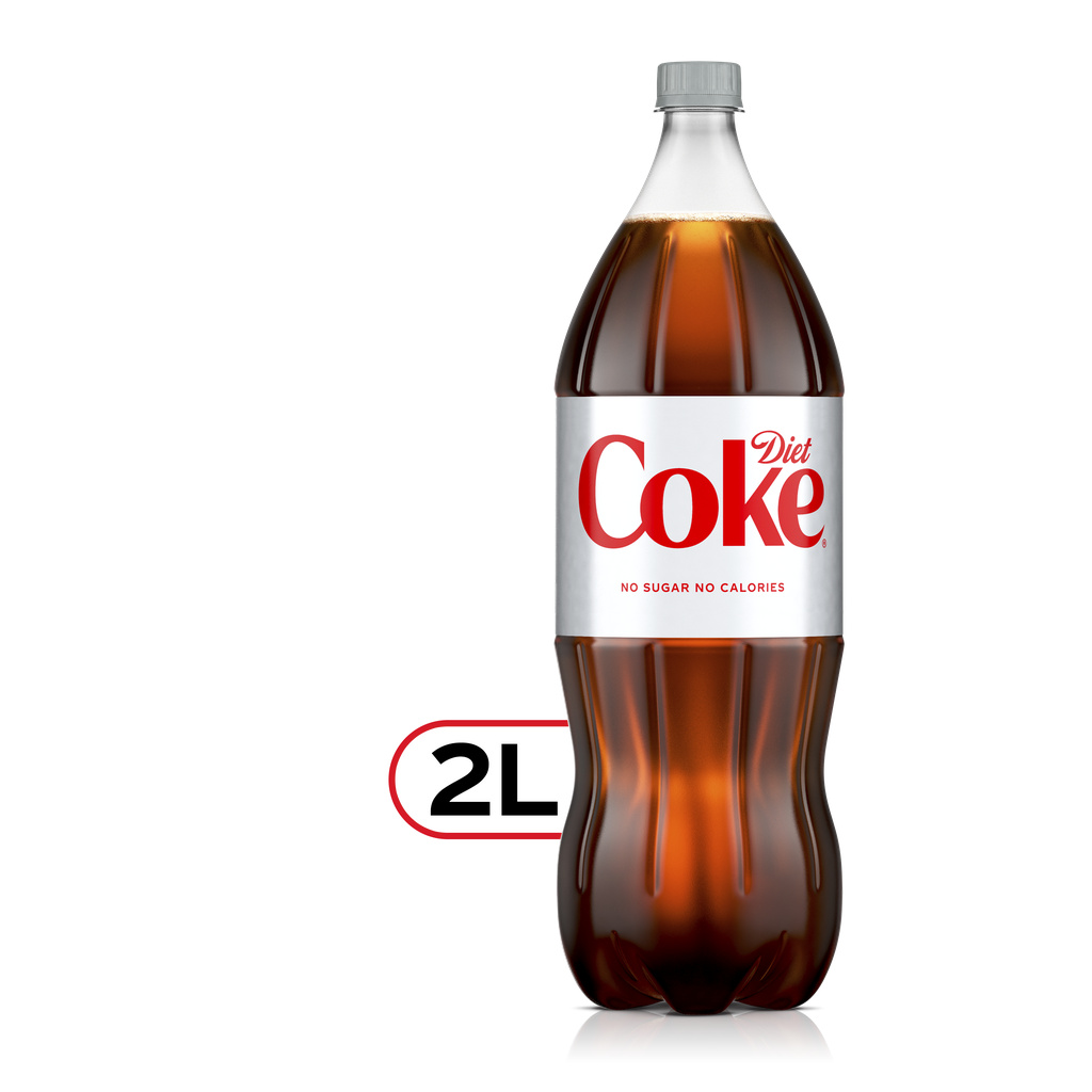 Diet Coke Diet Coca-Cola Soda Soft Drink Bottle-Hero