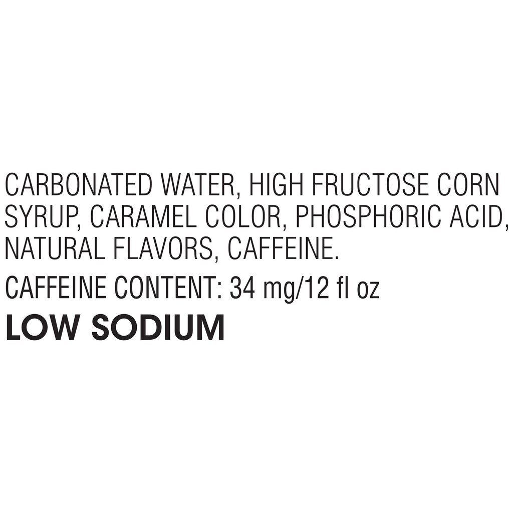 Coca-Cola Coca-Cola Soda Soft Drink Soda Soft Drink-Ingredients