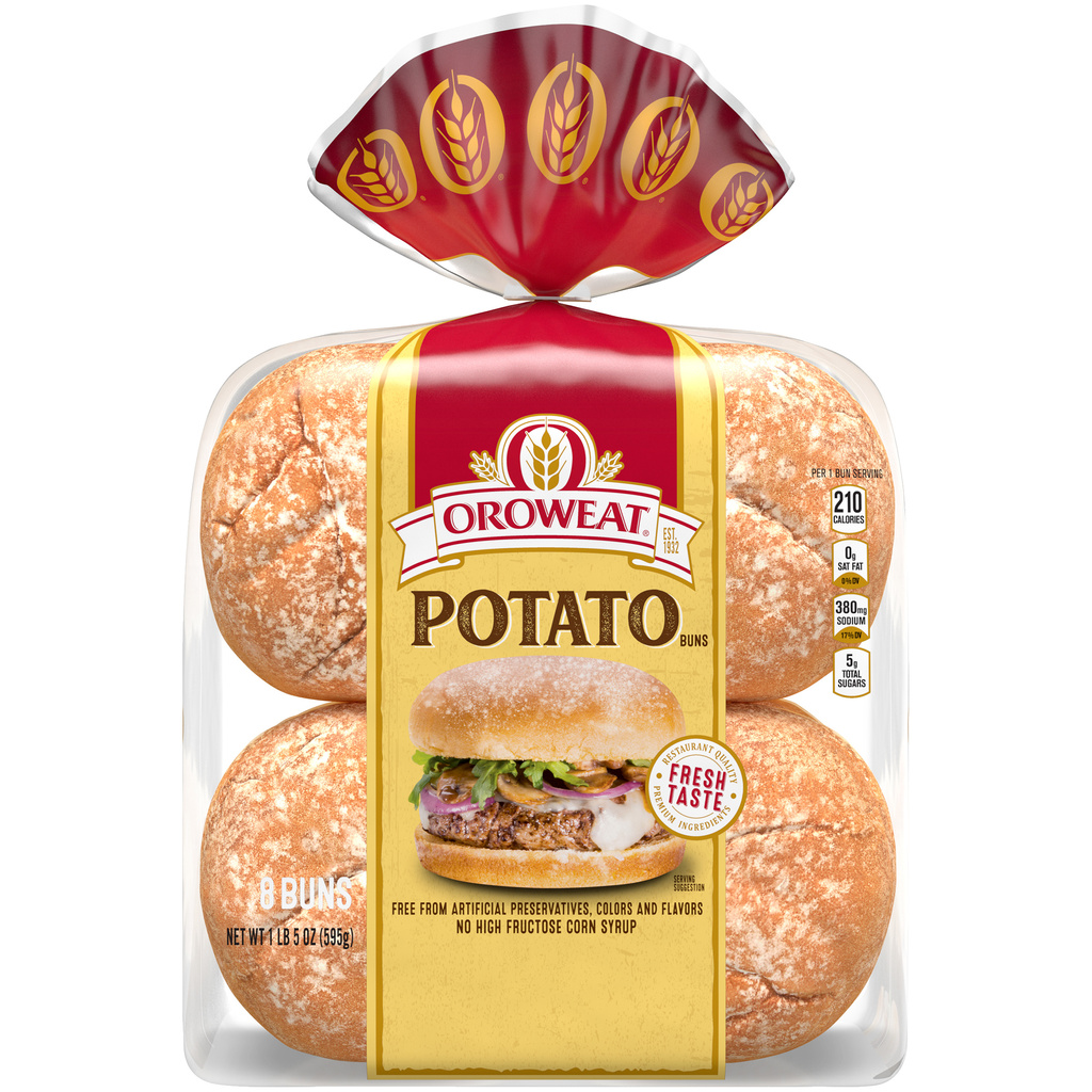 Oroweat Oroweat Potato Sandwich Buns, 8 count-Hero