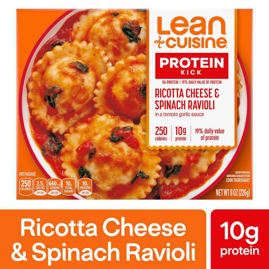 Lean Cuisine Protein Kick Ravioli, Ricotta Cheese & Spinach-Hero