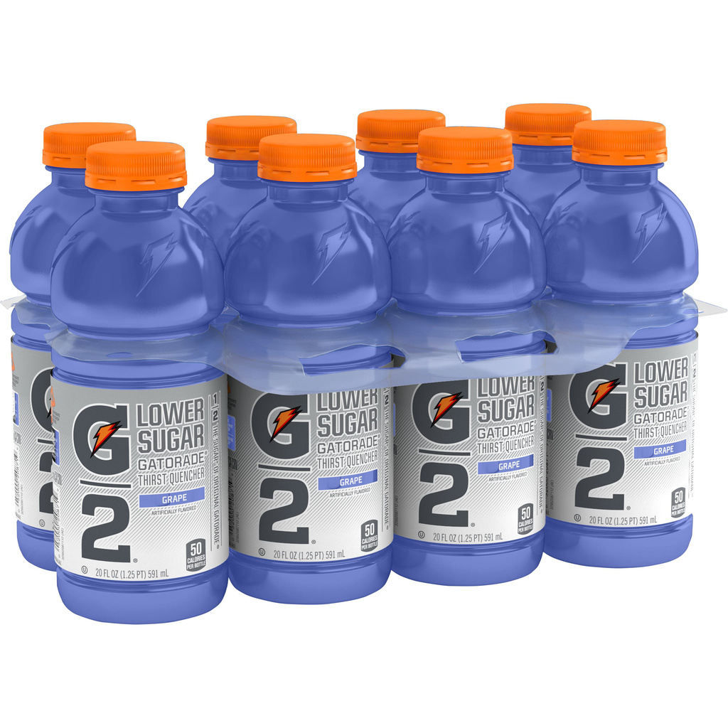 Gatorade G2 Gatorade G2 Lower Sugar Thirst Quencher Grape 20 Fl Oz 8 ...