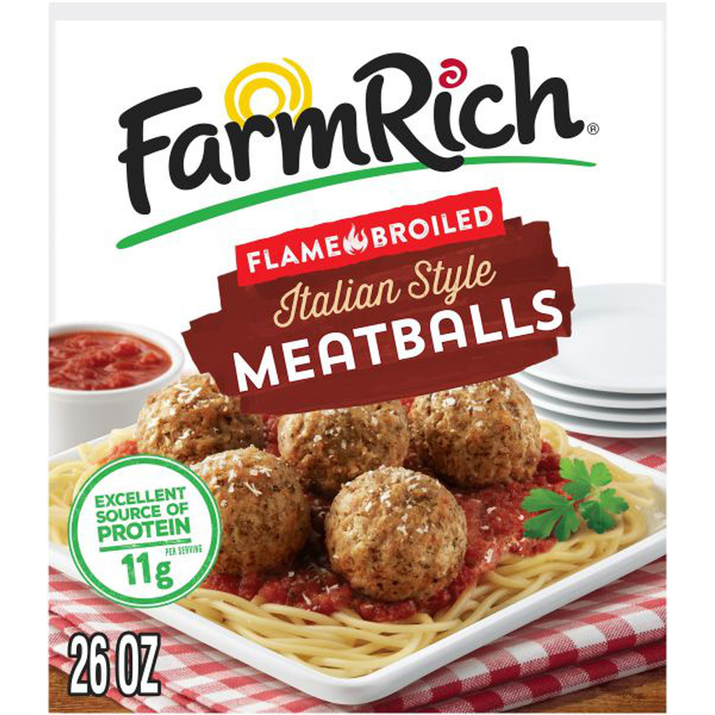 Farm Rich Meatballs, Italian Syle, Flame Broiled-Hero