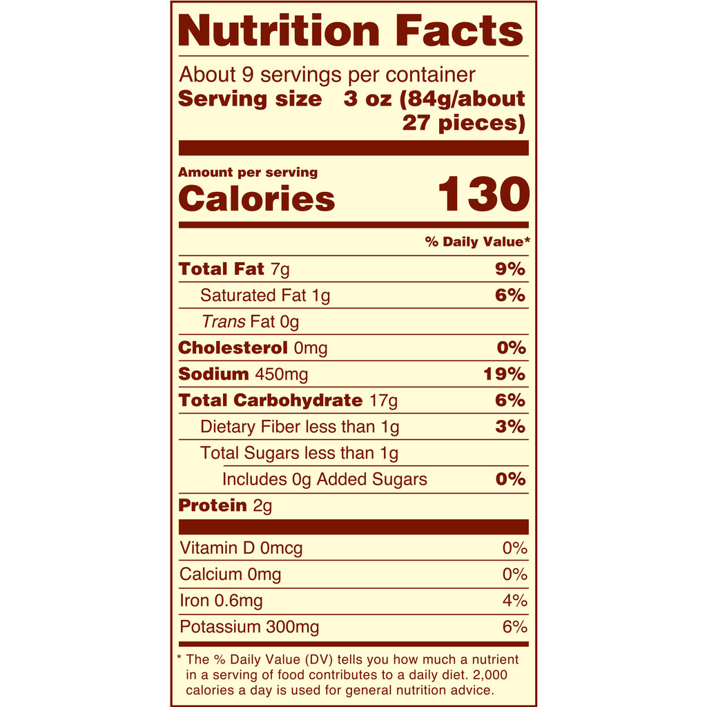 Ore Ida Fast Food Fries, Extra Crispy-Nutrition-Facts