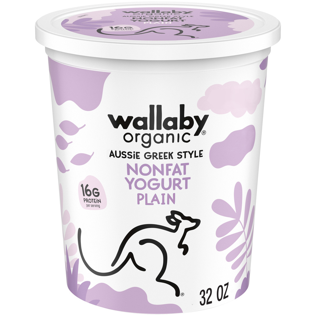 Wallaby Organic Yogurt, Nonfat, Plain, Aussie Greek Style-Hero