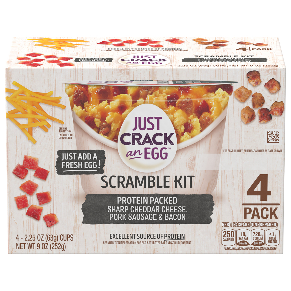 Just Crack an Egg Scramble Kit, Protein Packed-Ecom