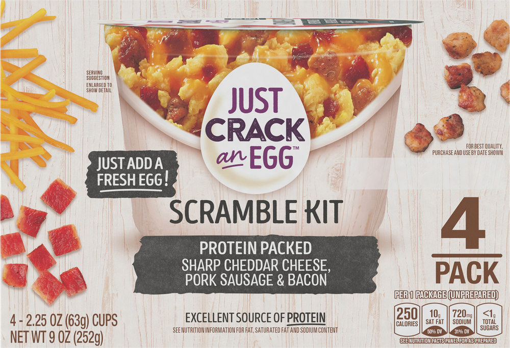 Just Crack an Egg Scramble Kit, Protein Packed-Planogram-Back