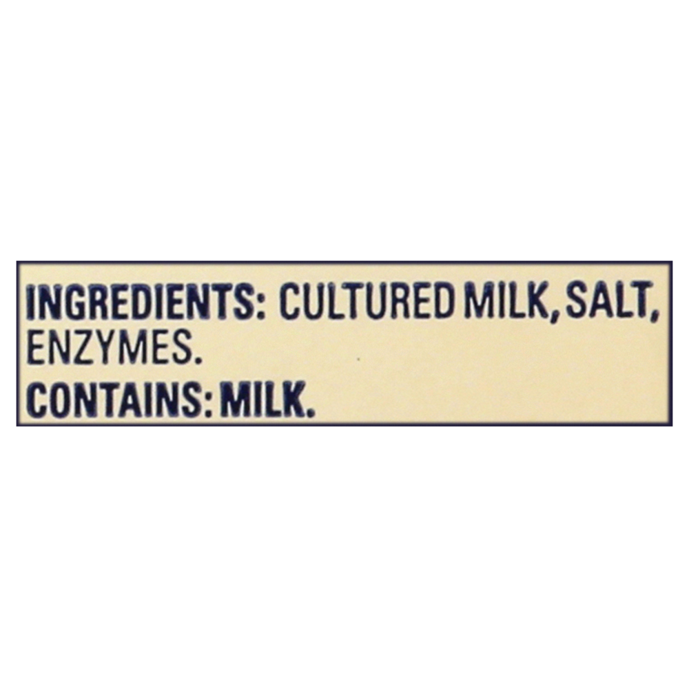 Tillamook Cheese, Extra Sharp White Cheddar, Cracker Cuts-Ingredients