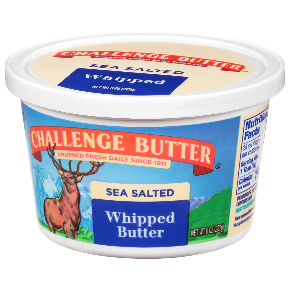 Challenge Butter Whipped Butter, Sea Salted-Front-Right-Elevated
