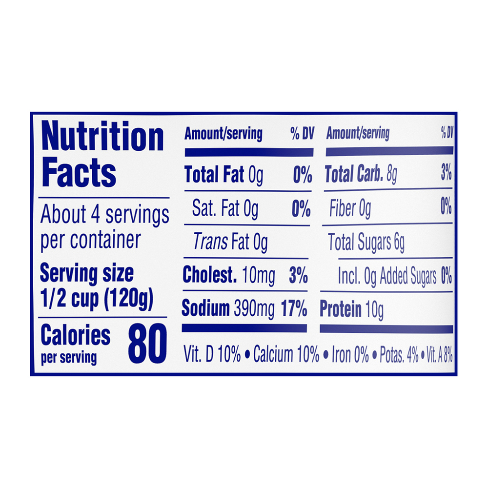 Knudsen Small Curd Fat Free Cottage Cheese-Nutrition-Facts