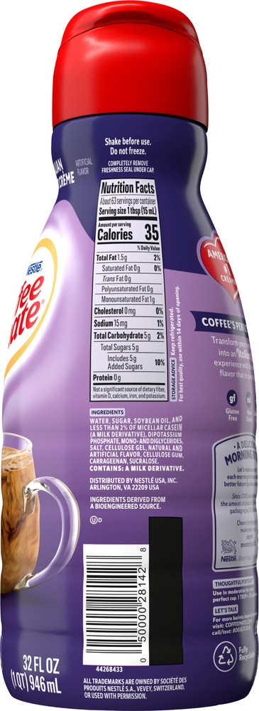 Coffee-Mate Creamer, Non-Dairy, Italian Sweet Creme-Planogram-Right