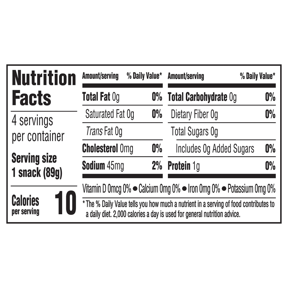 Jell-O Gelatin Snacks, Orange, Sugar Free-Nutrition-Facts