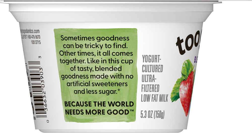 Two Good Yogurt, Lowfat, Greek, Mixed Berry-Planogram-Left