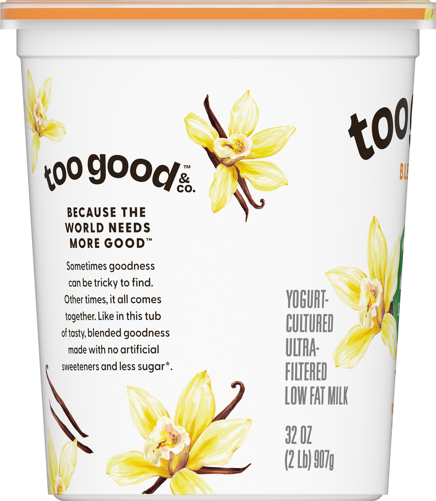 Too Good & Co. Yogurt, Blended, Vanilla-Planogram-Left
