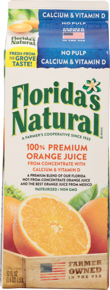 Florida's Natural Orange Juice, 100% Premium-Planogram-Back