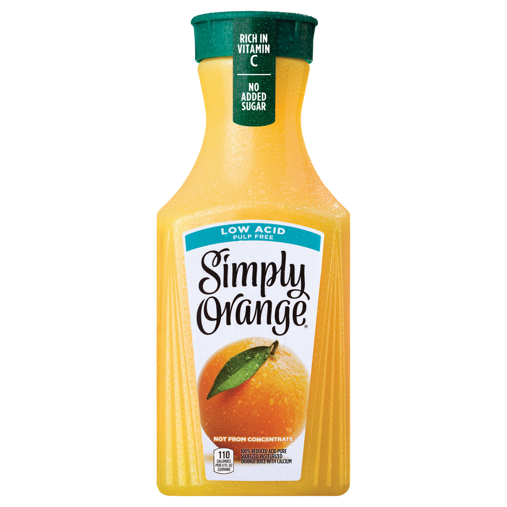 Simply Orange Juice Drink, Low Acid, Pulp Free-Ecom