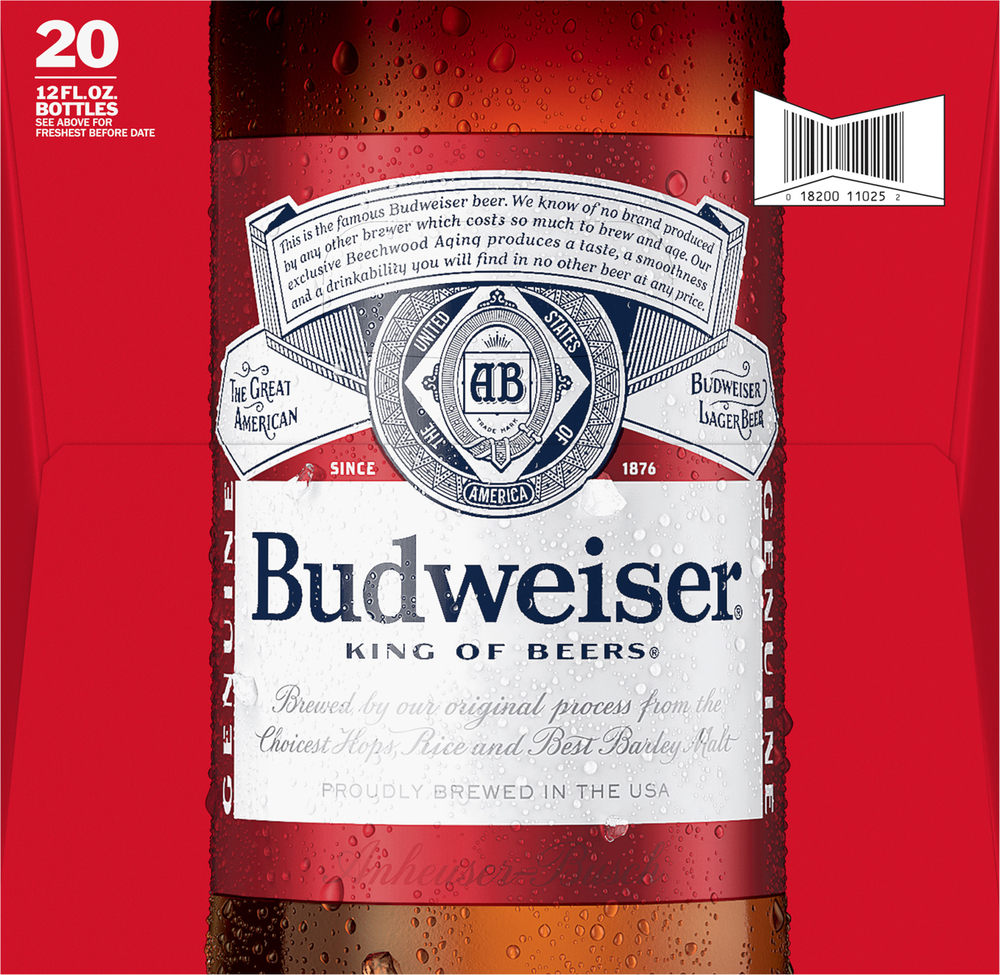 budweiser 20 pack