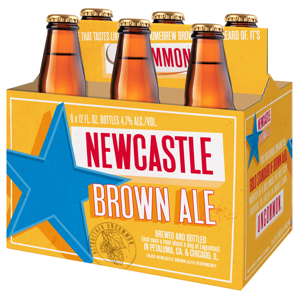 Newcastle Beer Logo Newcastle Brown Ale • 12pk Bottles