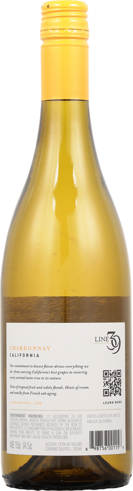 Line 39 Chardonnay, California-Planogram-Back