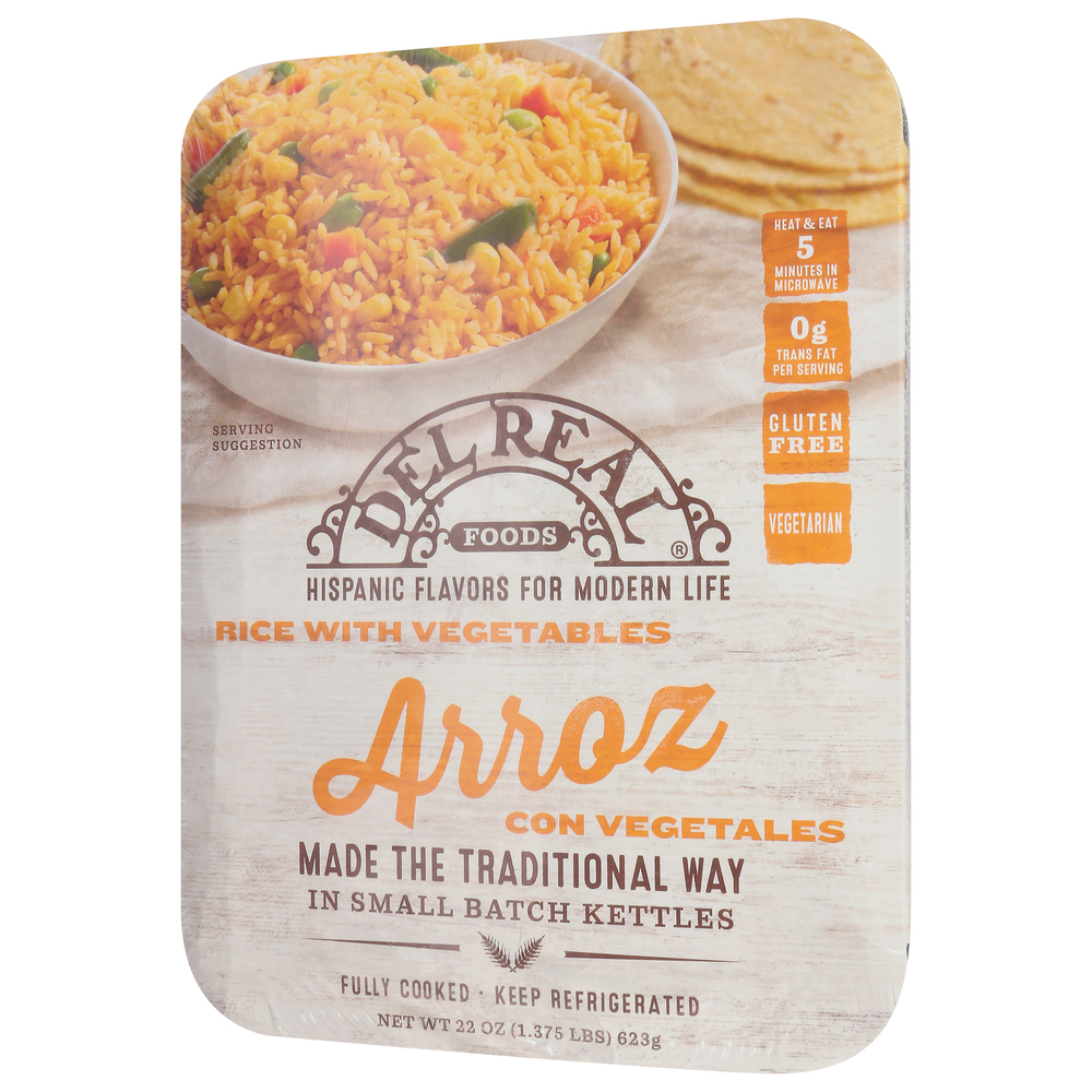 Del Real Rice with Vegetables-Front-Right-Elevated
