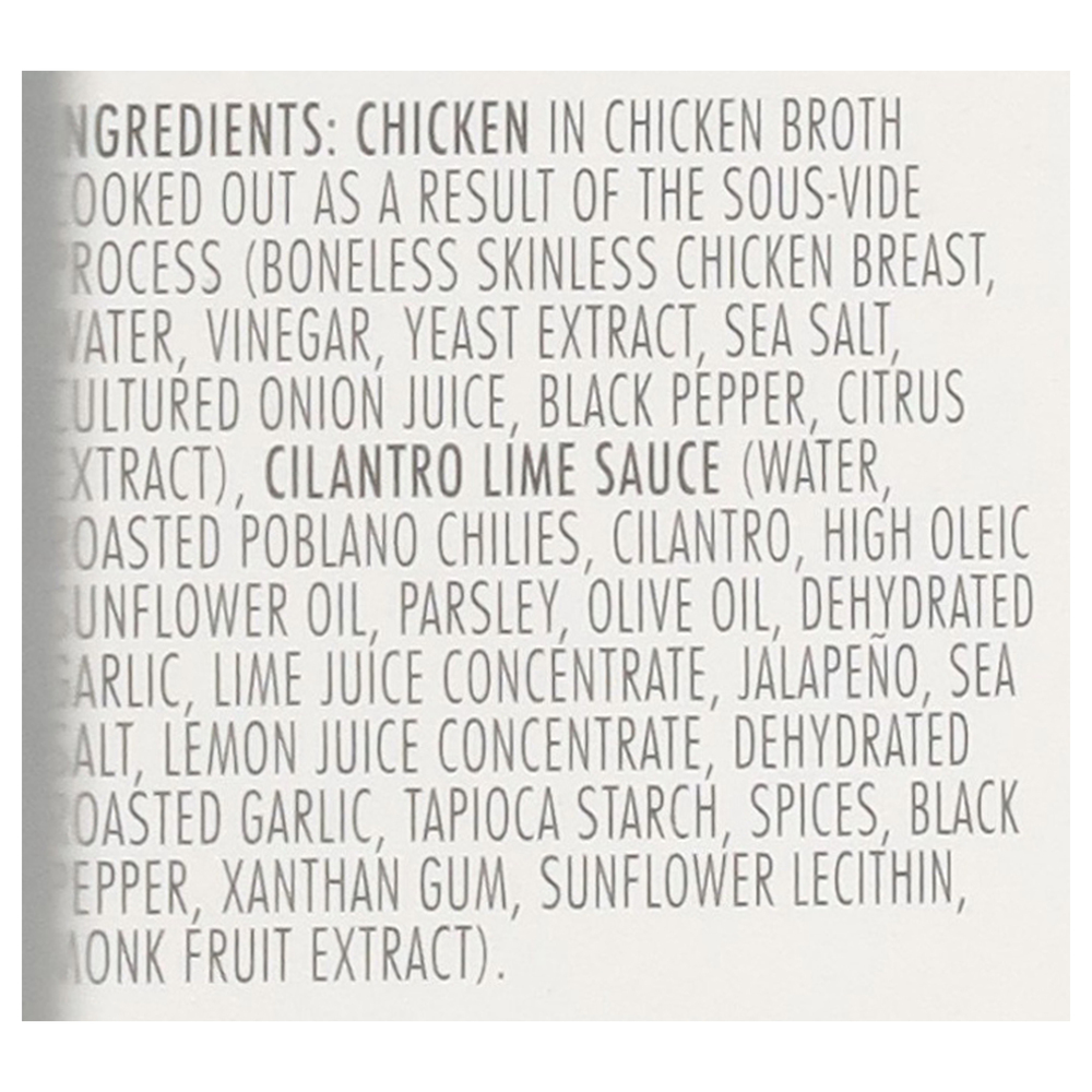 Kevin's Natural Foods Cilantro Lime Chicken, Paleo, Mild-Ingredients