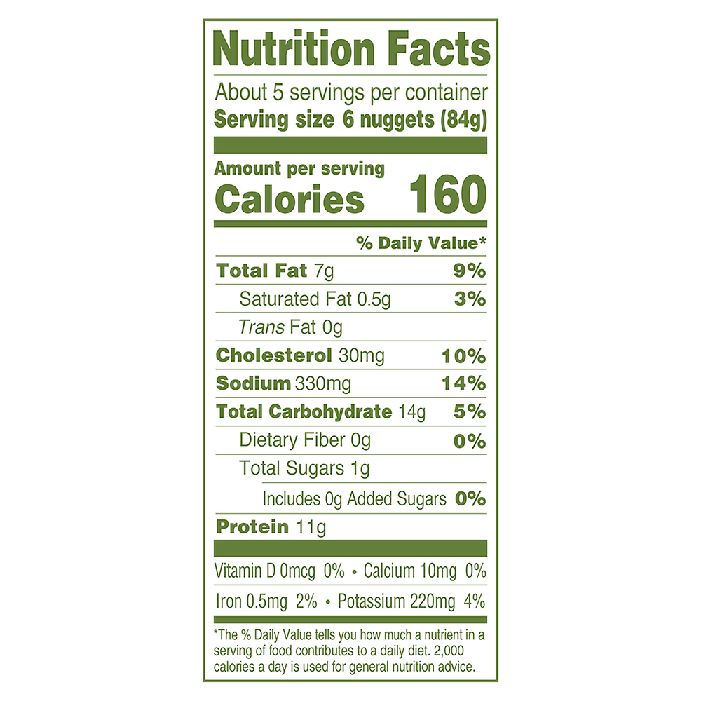 Applegate Naturals Chicken Nuggets-Nutrition-Facts