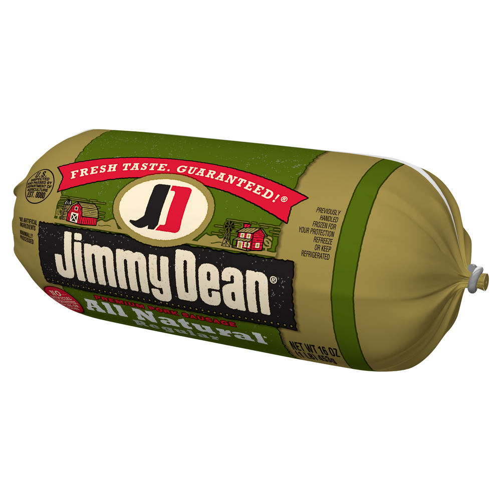 Jimmy Dean Premium All Natural Pork Sausage Roll, 16 oz-Front-Right ...