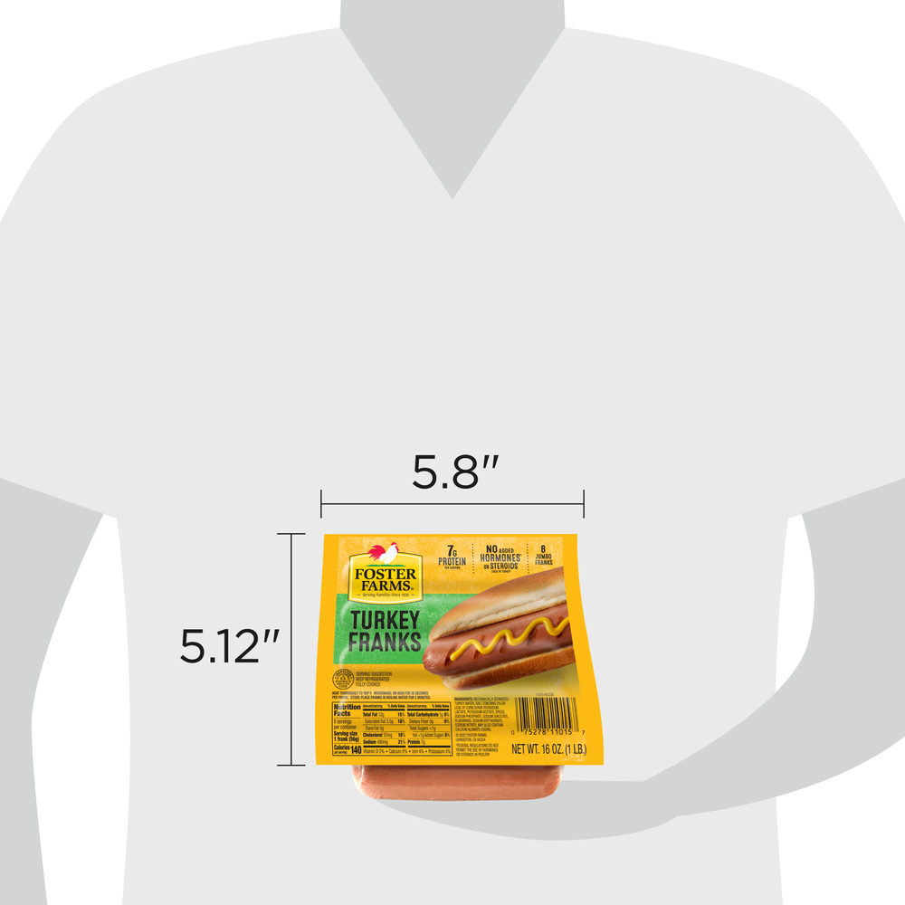 FOSTER FARMS Jumbo Turkey Franks-Planogram-Left