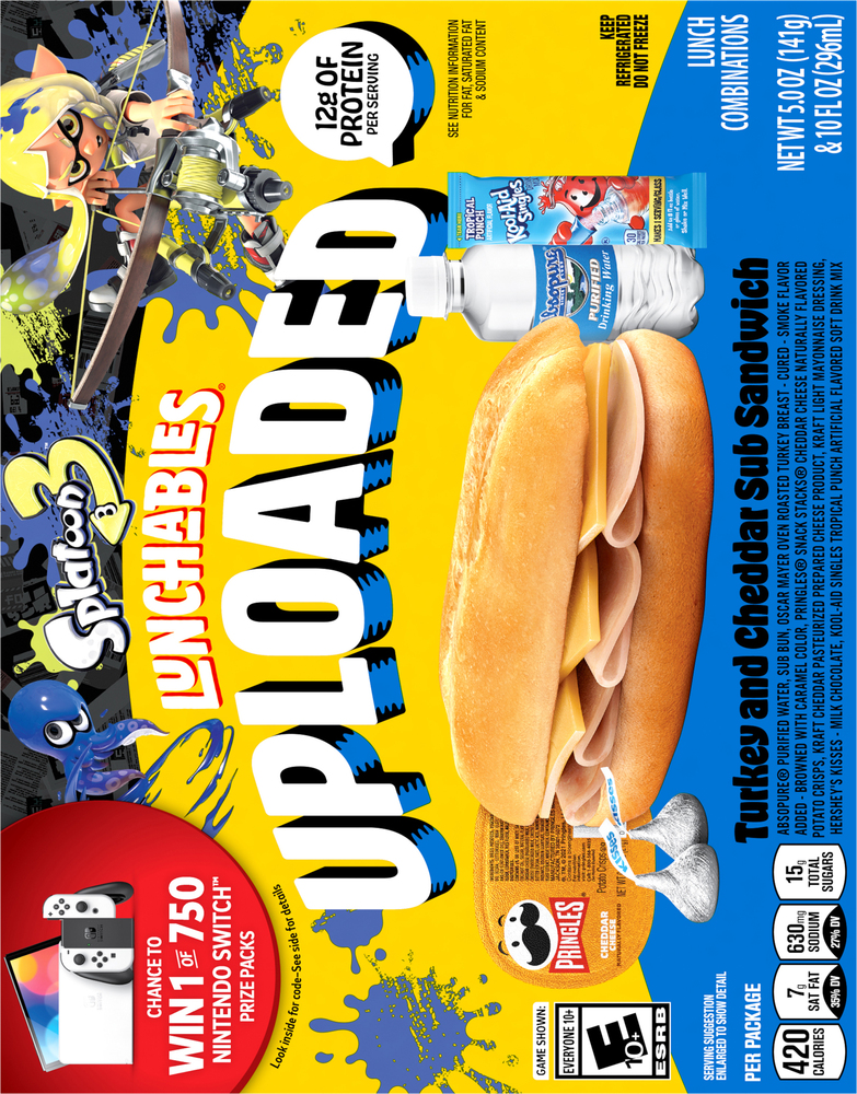 Lunchables Uploaded Lunch Combinations, Turkey and Cheddar, Sub ...