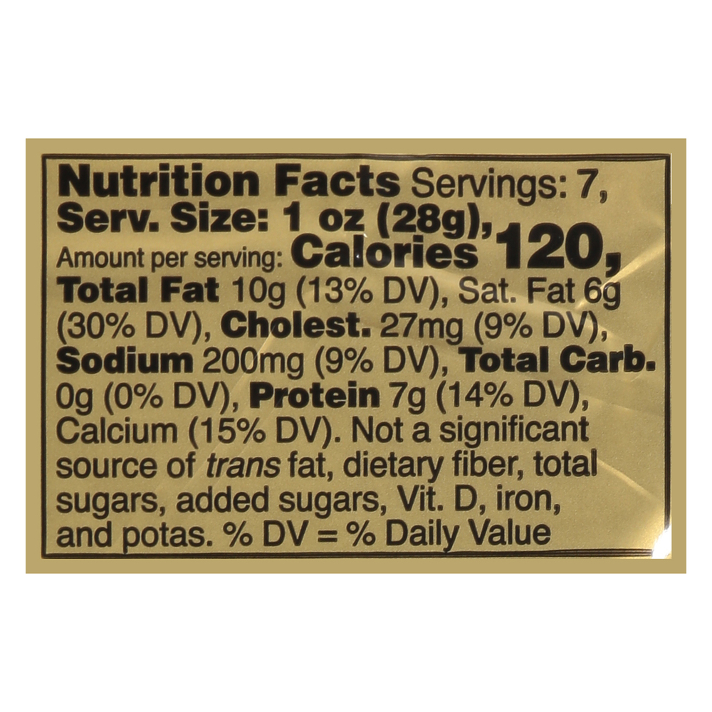 Kerrygold Cheese, Cheddar, Reserve-Nutrition-Facts