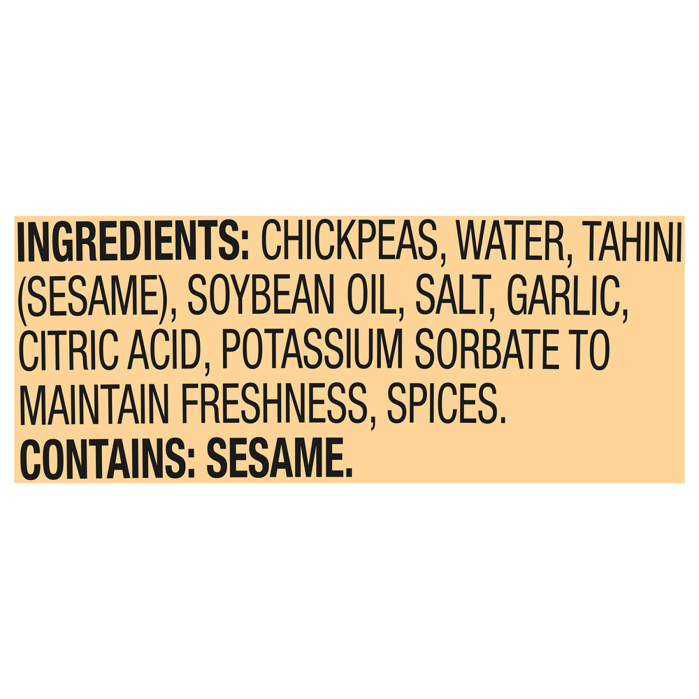 Sabra Hummus, Classic-Ingredients