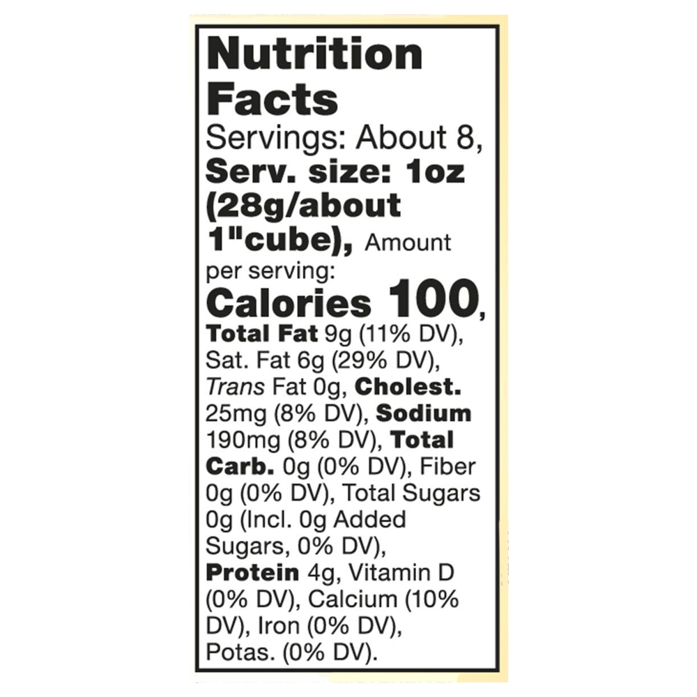 President Cheese, Brie, Soft-Ripened-Nutrition-Facts