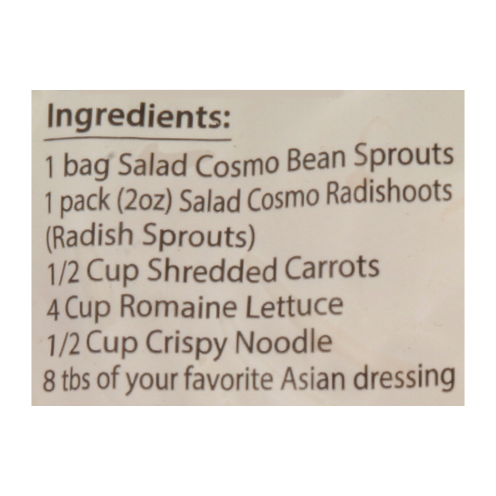 Organic Bean Sprouts-Ingredients