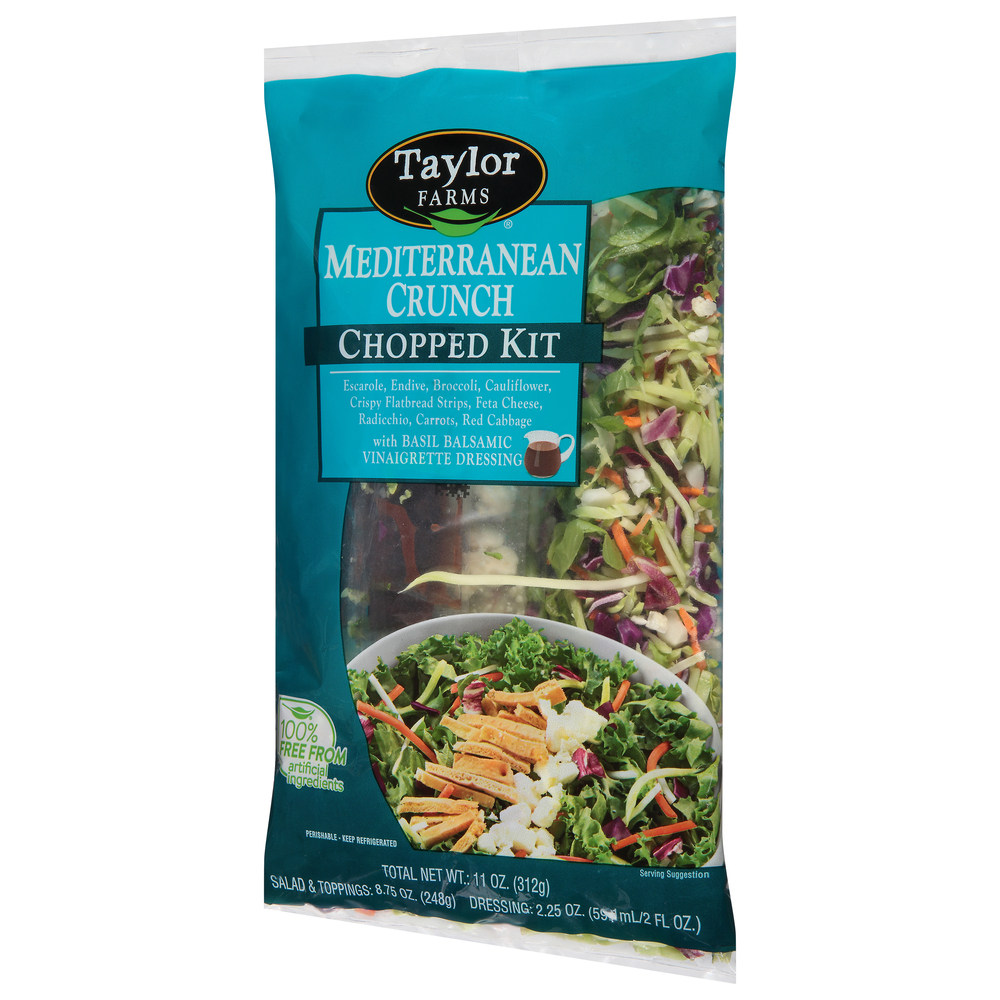 Taylor Farms Mediterranean Crunch Chopped Salad Kit-Front-Right-Elevated