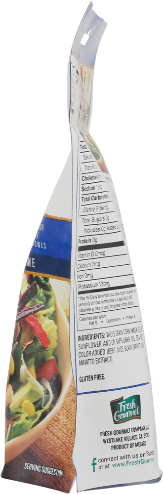 Fresh Gourmet Tortilla Strips, Tri-Color-Planogram-Right