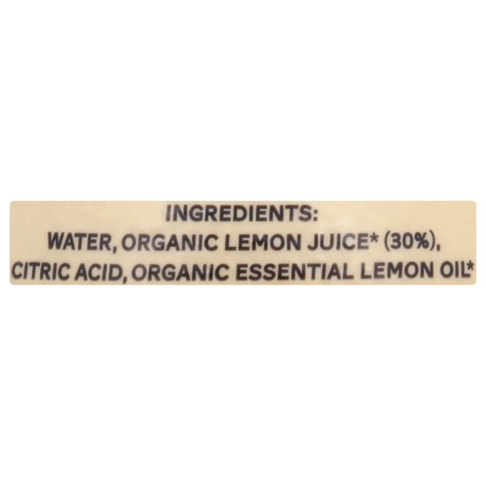 Volcano Juice, Organic, Lemon Burst-Ingredients