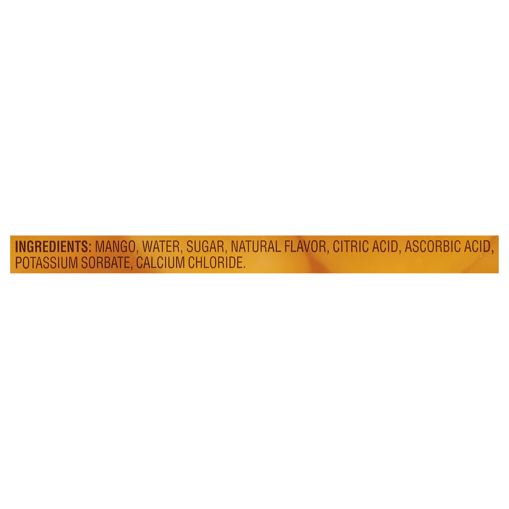Del Monte Mango Chunks-Ingredients