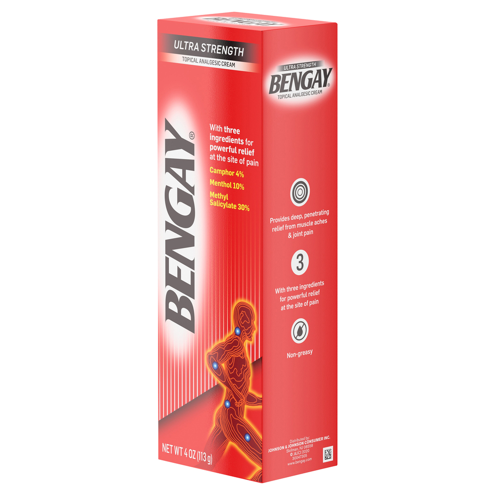 Bengay External Analgesics OTC, Cream-Front-Right-Elevated