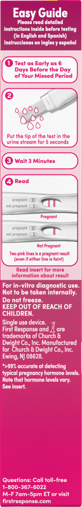 answer pregnancy test instructions