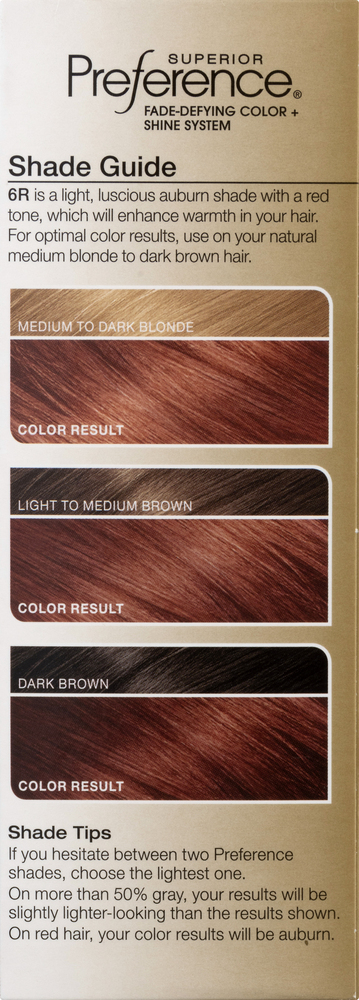 Loreal Auburn Hair Color Chart Superior Preference Permanent Hair