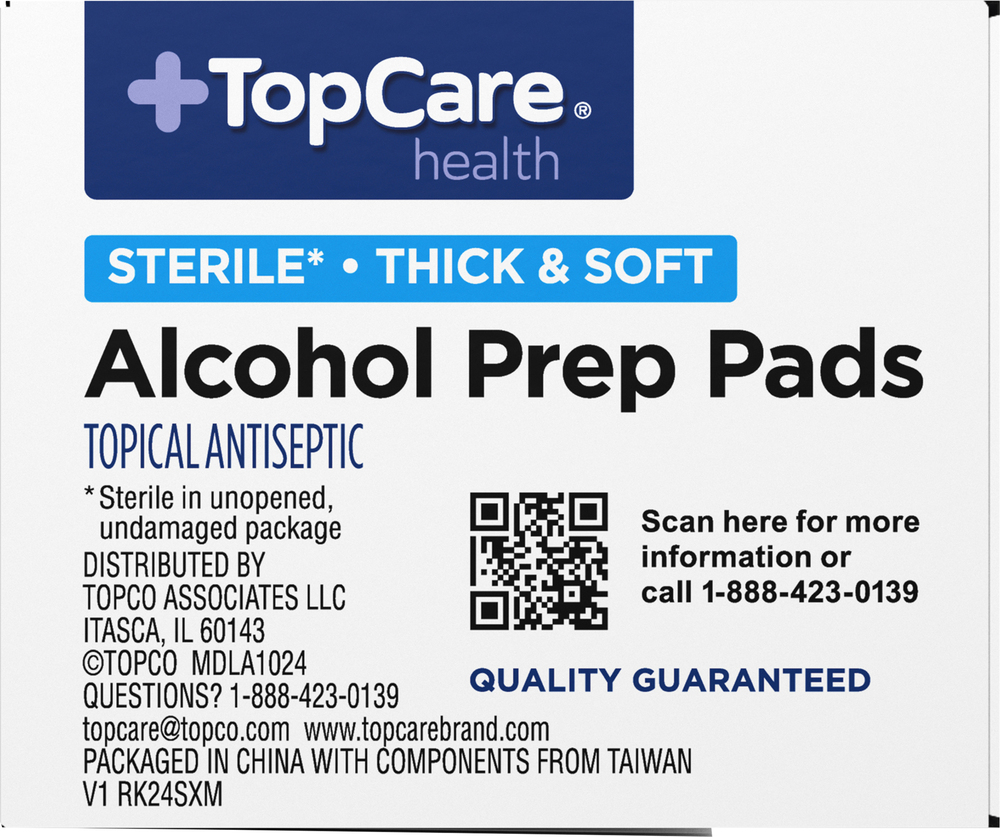 TopCare HEALTH Sterile Thick & Soft Alcohol Prep Pads-Planogram-Right