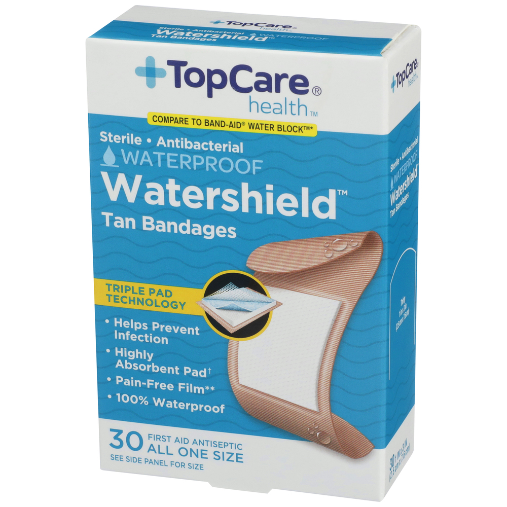 TopCare HEALTH Watershield, Sterile Antibacterial Waterproof First Aid ...