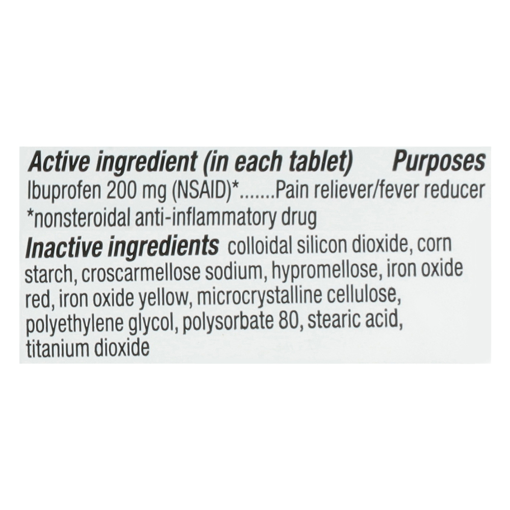TopCare Health Ibuprofen, 200 mg, Coated Tablets-Ingredients